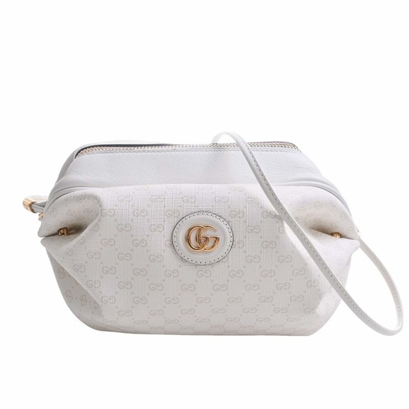 Gucci | Bags | Gucci Micro Gg Leather Mini Shoulder Bag White | Poshmark